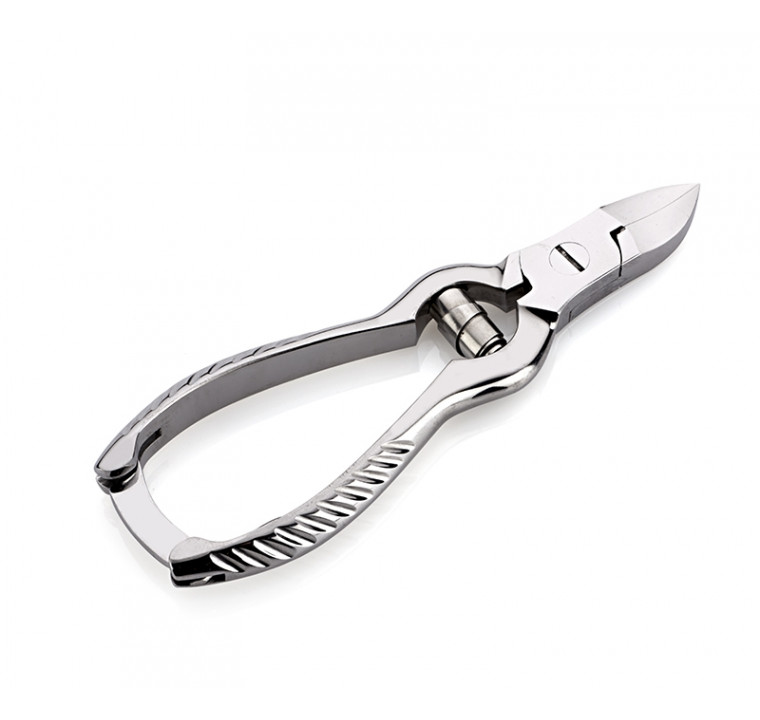 Nail nippers 11 cm or 14 cm, with clasp, oblique jaws, curved cut, Sam ...