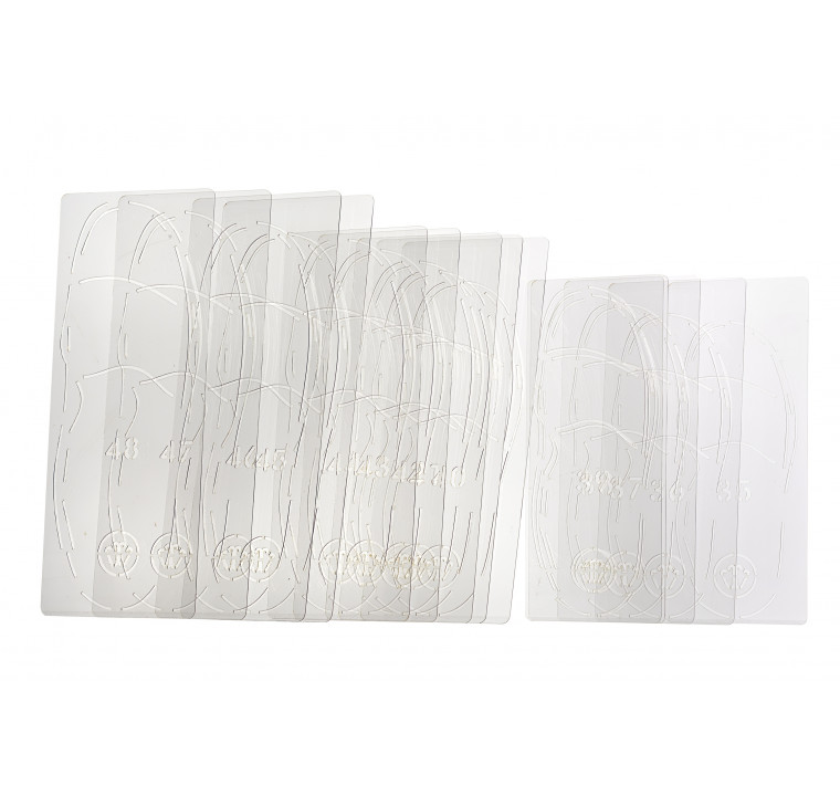 SET OF TEMPLATES: for Modulo insoles range - Podiatech