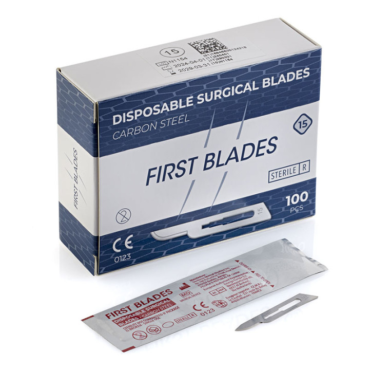 100 BISTOURI FIRST BLADES : healthcare consumables - Podiatech